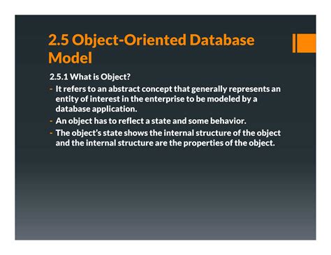 Solution Chapter 5 Object Oriented Database Model Studypool