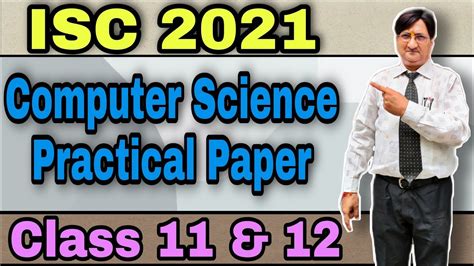 Isc 2021 Computer Science Practical Paper Full Solved Board Exams