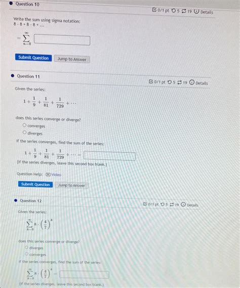 Solved Write The Sum Using Sigma Notation 8−88−8 ∑n0∞ Solved Write The Sum Using Sigma Notation 8−88−8 ∑n0∞