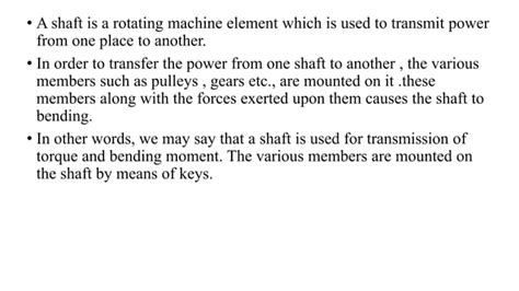Shaft Under Combined Loading PPTX Physics Science