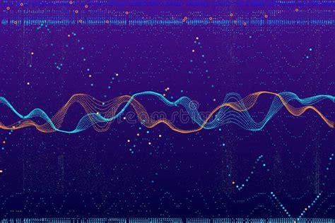 Vibrant Abstract Digital Wave Background Features Flowing Wave Patterns