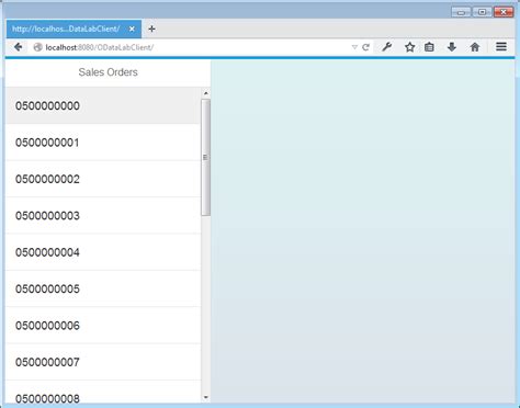 Odata Lab An Overview Setting Up The Master View