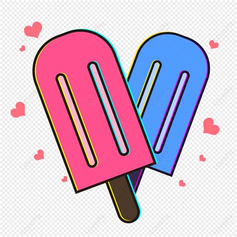 플랫 아이스크림 Png 일러스트 무료 다운로드 Lovepik