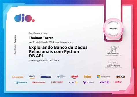 Explorando Banco De Dados Relacionais Com Python Db Api Thai Torres
