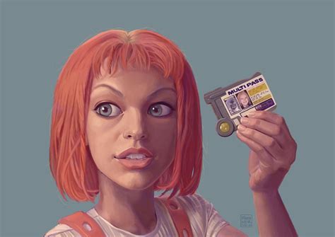Leeloo Dallas Multipass Fifth Element Dallas Milla Jovovich
