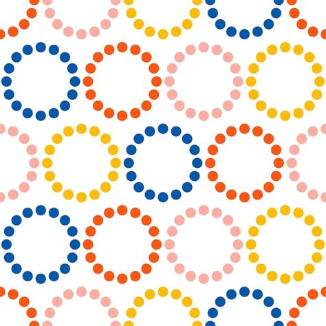 Premium Vector Seamless Pattern With Colorful Dots