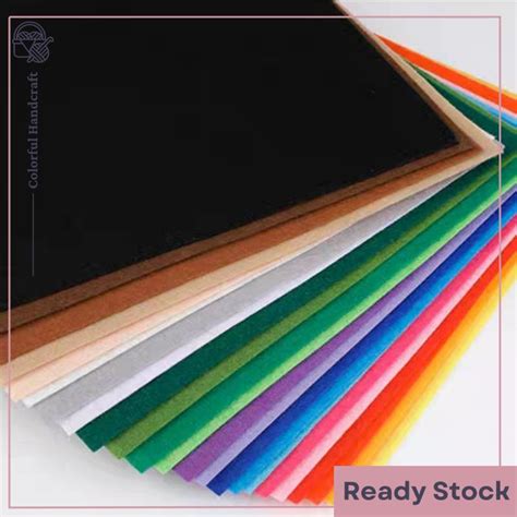 Readystock Felt Fabric Cloth Kain Felt 30x30cm 不织布 Diy Arts