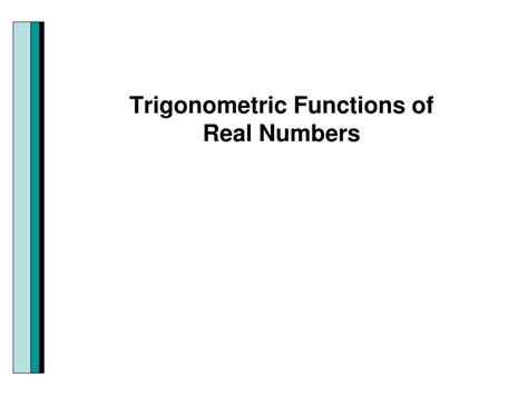 ppt section 5 4 trigonometric functions of real numbers periodic