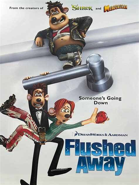 Flushed Away 2006 Movie Poster Original Version 1 Sold Out Posters