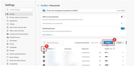 How To Delete Saved Passwords In Edge Browser