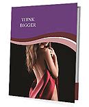 Naked Woman Covered With Red Silk Presentation Folder Design ID 0000011792 SmileTemplates Com