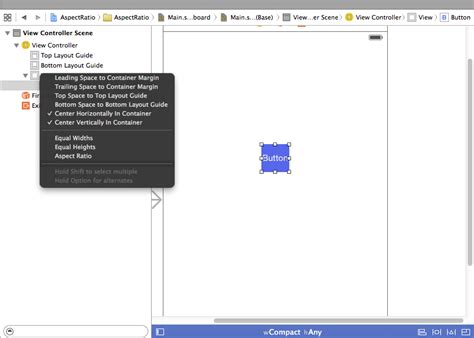 Ios Button Autosize With Auto Layout In Xcode 6 W Swift Stack Overflow