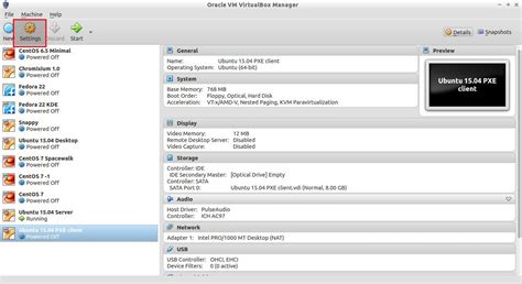 Oracle VM VirtualBox Manager Unixmen