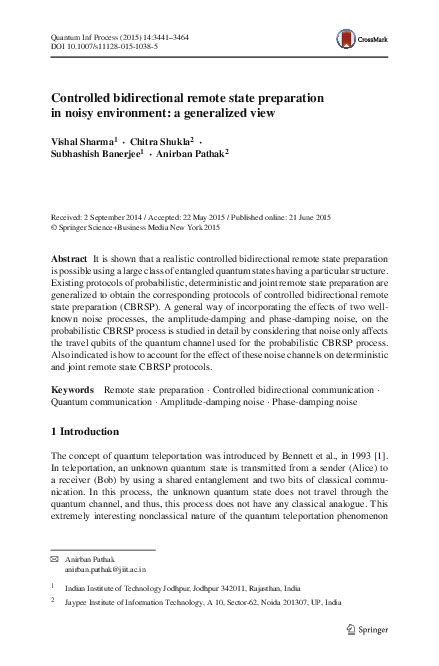 Controlled Bidirectional Remote State Preparation In Noisy Environment