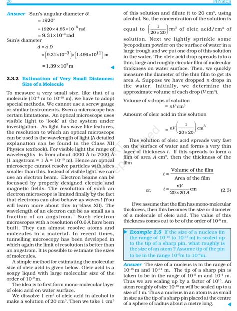 NCERT Book Class Physics Chapter Units And Measurements