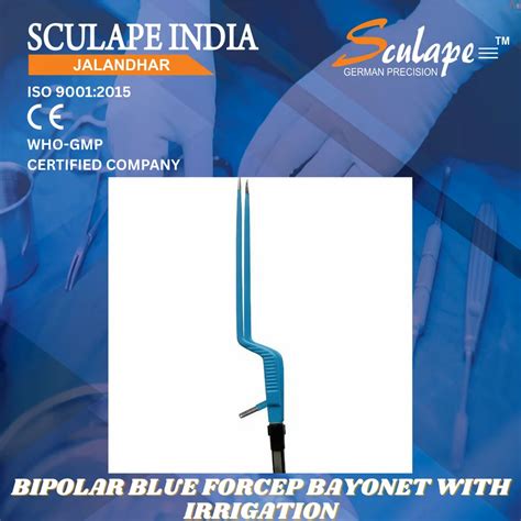 Bipolar Blue Forcep Bayonet With Irrigatiion At ₹ 2500piece Bipolar Forcep In Jalandhar Id