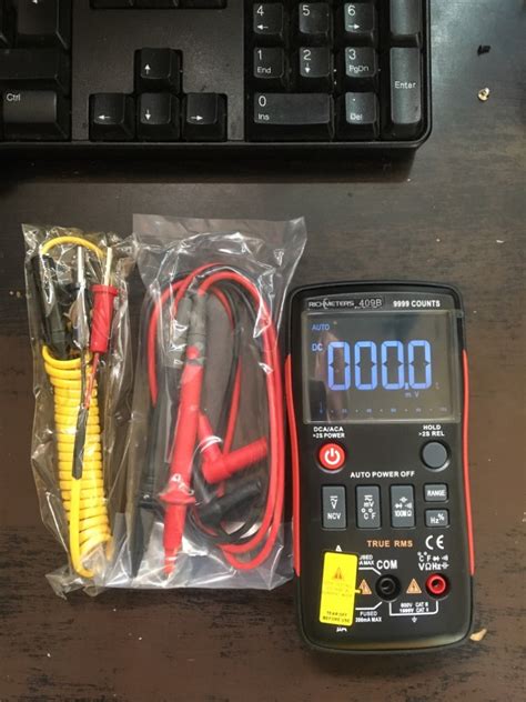True RMS Digital Multimeter Button 9999 8000 Counts With Analog Bar Graph AC DC Voltage Ammeter