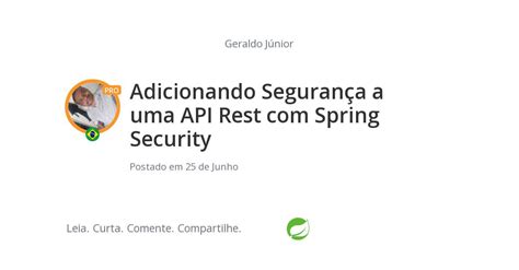 Adicionando Segurança A Uma Api Rest Com Spring Security