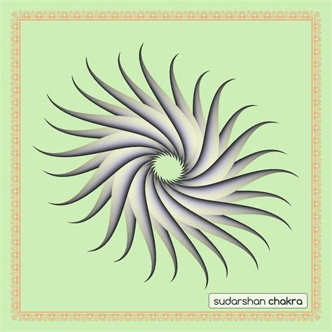 Spiritual Illusion Sudarshan Chakra Svg 15280621 Vector Art At Vecteezy
