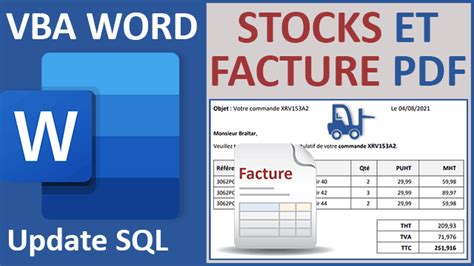 Application De Facturation Et Stocks En Vba Word