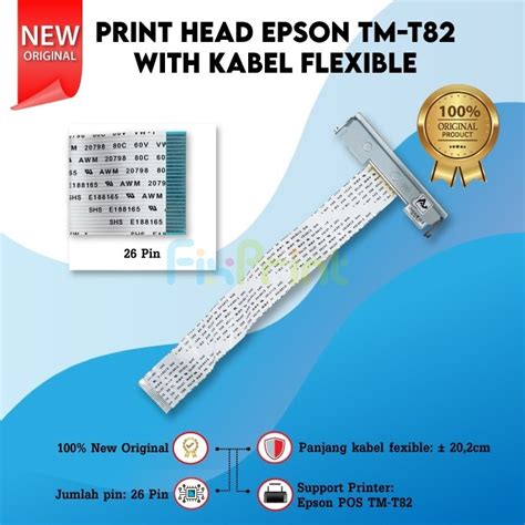 Jual Print Head Printer Epson Tm T82 Printhead Tmt82 Tmt 82 Tm T82 With