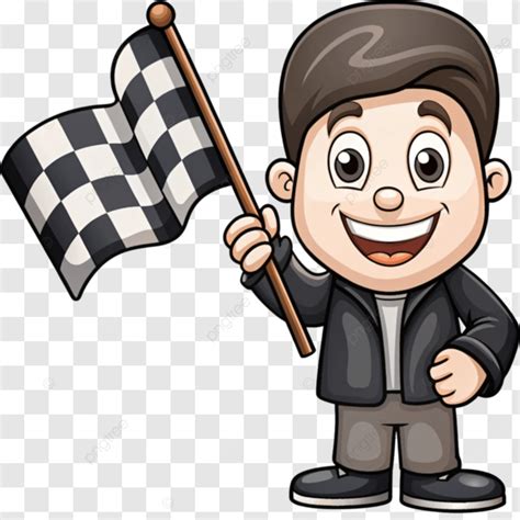 체크무늬 경주 깃발을 흔들며 크게 웃는 만화 남자 만화 남자 체크 무늬 깃발 승리 포즈 Png 일러스트 및 이미지 에 대한 무료 다운로드 Pngtree