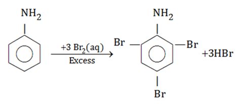 When Aniline Is Treated With Bromine Water It Forms