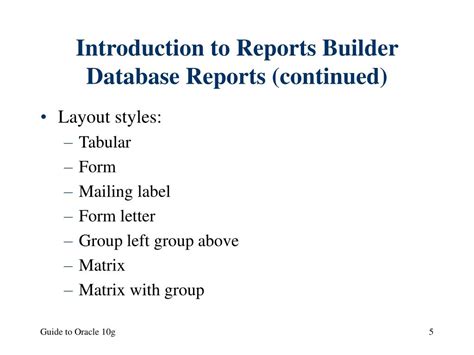 Ppt Chapter 7 Creating Database Reports Powerpoint Presentation Free Download Id6392571 Ppt Chapter 7 Creating Database Reports Powerpoint Presentation Free Download Id6392571