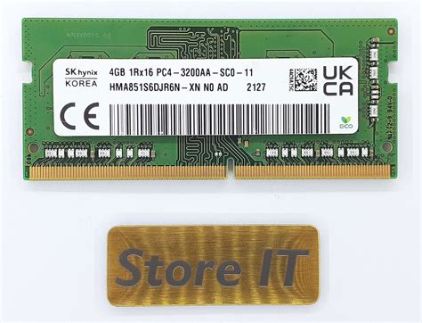 رم لپ تاپ 4 گیگ Hynix Ddr4 3200 شش ماه گارانتی استور آی تی فروشگاه اینترنتی استور آی تی