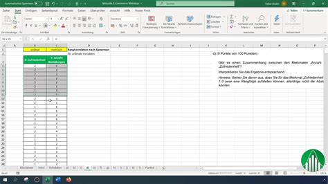 Calculating The Spearman Rank Correlation In Excel