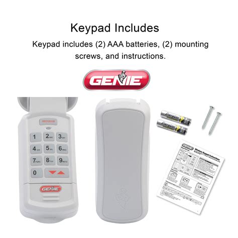 Wireless Keypad For Genie Garage Door Openers Gk R The Genie Company