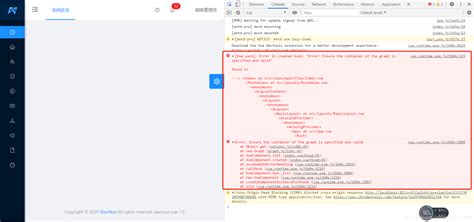 “error ensure the container of the graph is specified and valid“：antv
