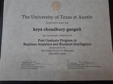Keya Choudhury Ganguli On Linkedin Mccombs Businessanalytics Analytics Greatlearning 30