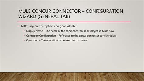 Mule Concur Connector PPT