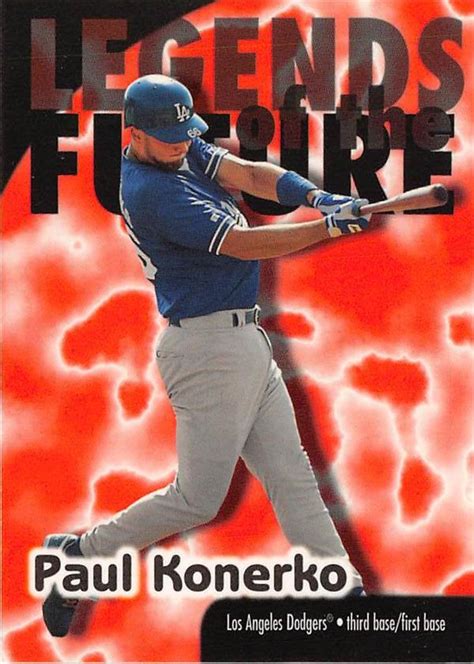 Paul Konerko Baseball Card Rookie 1998 Fleer Future Legends 147 Los