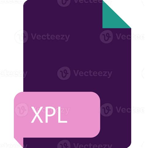 Xpl File Extension Icon Crisp Corners Grey Colors Illustration
