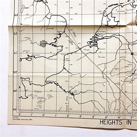 Royal Air Force February 20th 1945 Bombing Raid Mission Map On