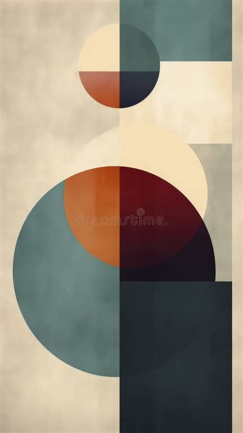minimalist abstract artwork with clean and precise geometric shapes ai