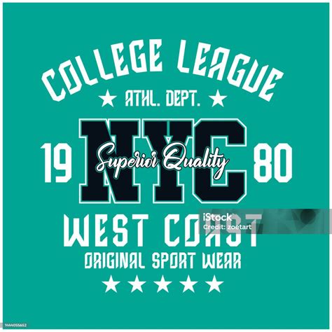 티셔츠에 대한 뉴욕시 그래픽 오리지널 옷 디자인 의류 타이포그래피 스포츠웨어 프린트 벡터 그림 T 셔츠에 대한 스톡 벡터 아트 및 기타 이미지 Istock