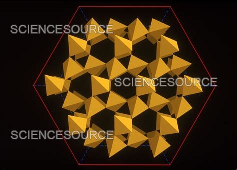 Quartz Structure Model Stock Image Science Source Images