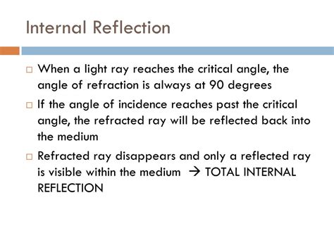 Ppt Total Internal Reflection Powerpoint Presentation Free Download