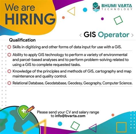 Lowongan Pekerjaan Bhumi Varta Technology Gis Operator D4 Sig Ugm