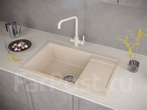 Мойка каменная для кухни Кварц Paulmark Verlass PM317850-QU, под заказ ...