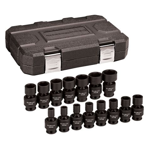Gearwrench® 84918n 3 8 Drive 6 Point Metric Universal Impact Socket Set 15 Pcs