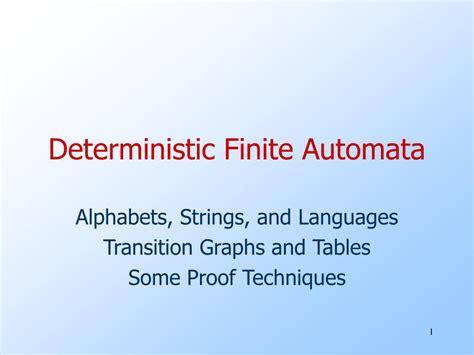 PPT - Deterministic Finite Automata PowerPoint Presentation, free download - ID:842009