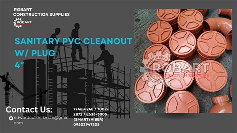 Sanitary Pvc Cleanout W Plug 4 Commercial And Industrial Construction And Building Materials On