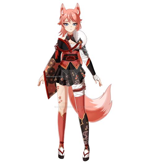 Genshin Aki Model By Malviinovka On Deviantart