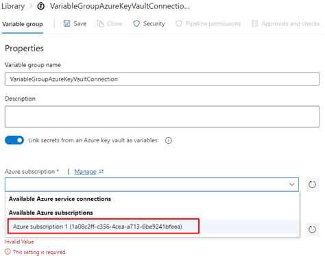 Azure DevOps Integrate Key Vault Secrets With Local Self Hosted Agent