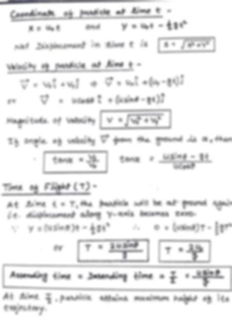Solution Motion In Two Dimension And Electrostatics Complete Explain