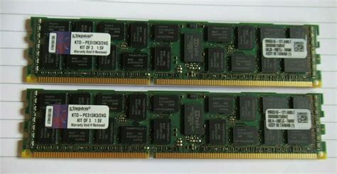 Kingston Ktd Pe313k324g 16gb 2x8gb Pc3 10600 Ddr3 1333mhz Ecc Cl9 240p